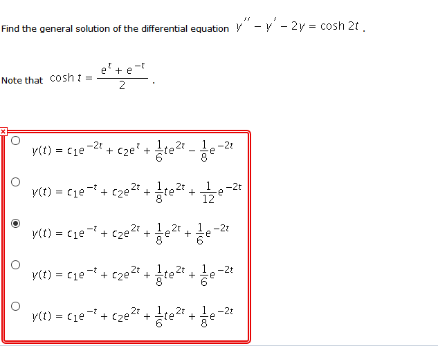 Solved Find the general solution of the differential | Chegg.com