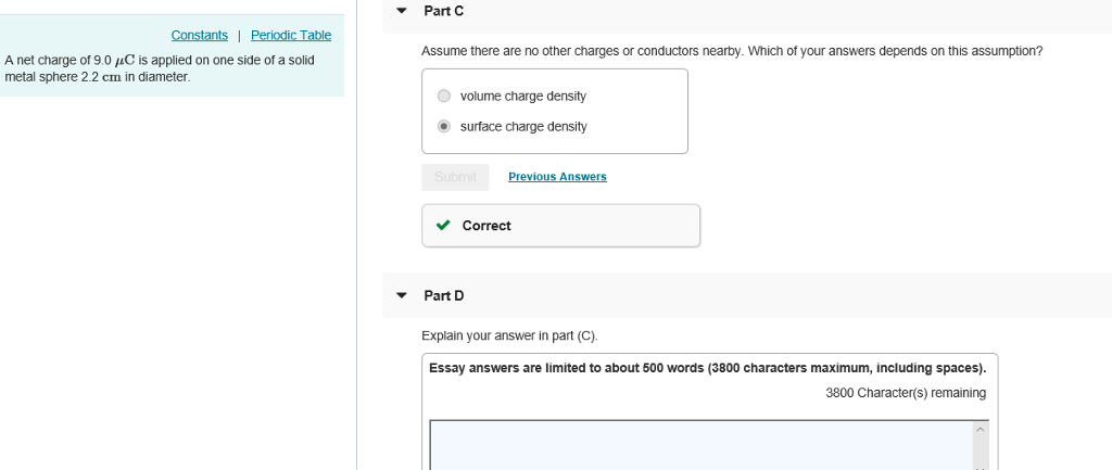 Solved Part C Constants Periodic Table Assume There Are
