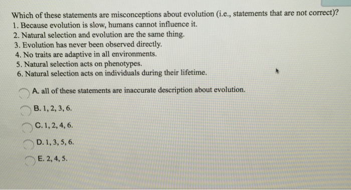 Solved Which of these statements are misconceptions about | Chegg.com