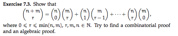 Solved Show that (n+ m r) = (n 0)(n 1) + (n 1)(m r - | Chegg.com Solved Show that (n+ m r) = (n 0)(n 1) + (n 1)(m r - | Chegg.com