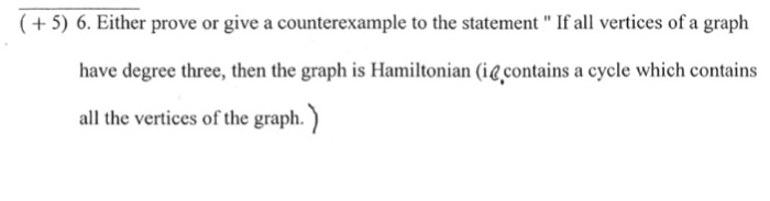 Solved Either prove or give a counterexample to the | Chegg.com