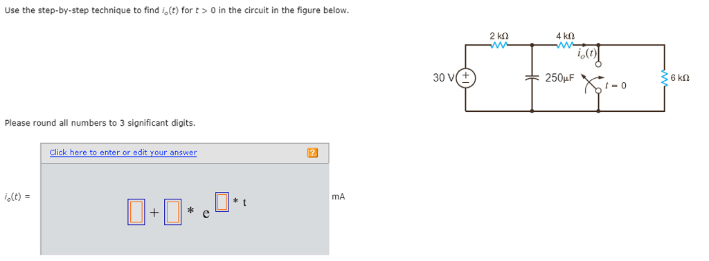 Solved Use the step-by-step technique to find io(t) for t> 0 | Chegg.com