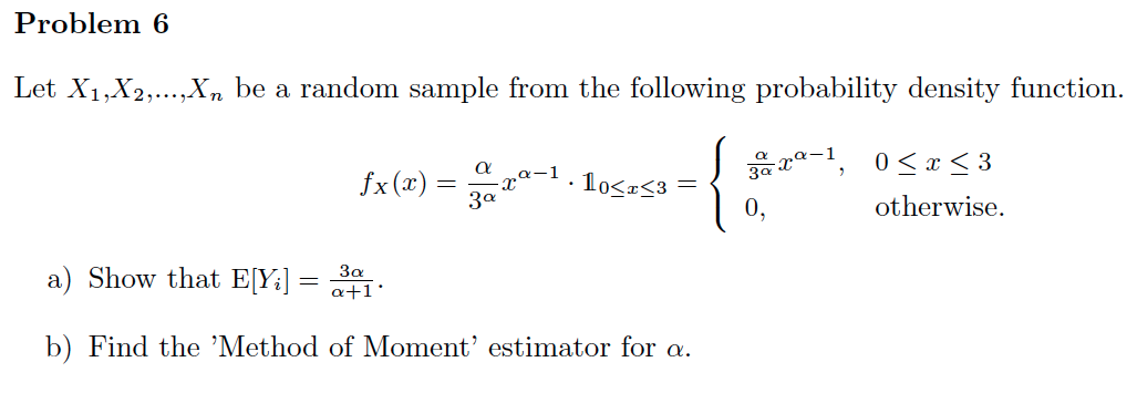 Solved Let X1,X2,...,Xn be a random sample from the | Chegg.com