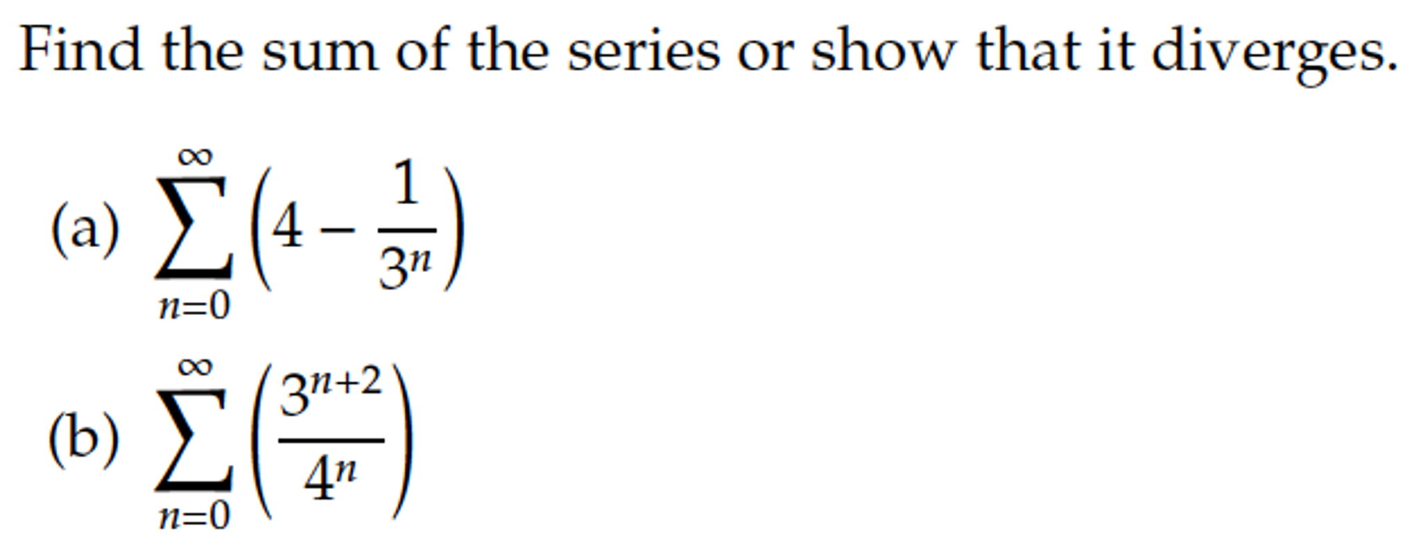 solved-find-the-sum-of-the-series-or-show-that-it-diverges-chegg