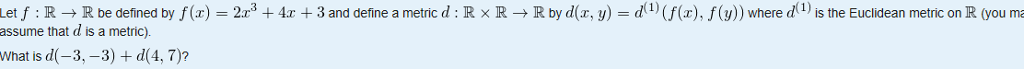 Solved Let f: R rightarrow R be defined by f(x) = 2x^3 + 4x | Chegg.com