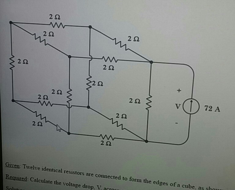 Solved VW 2 2 72 A Given Twelve identical resistors are | Chegg.com