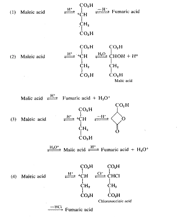 Solved Write a mechanism for the isomerization of maleic | Chegg.com