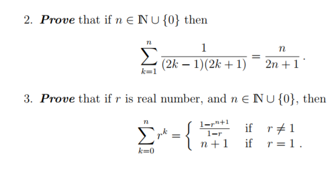 Solved 2. Prove that if n NU 10) then (2k-1)(2k + 1) 2n+1 | Chegg.com