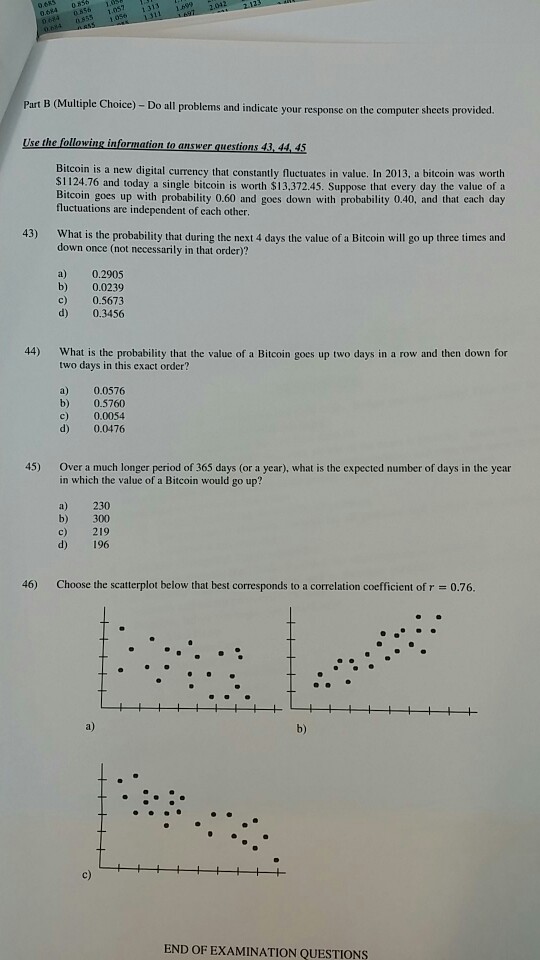 Solved 1.699 Part B (Multiple Choice)- Do all problems and | Chegg.com