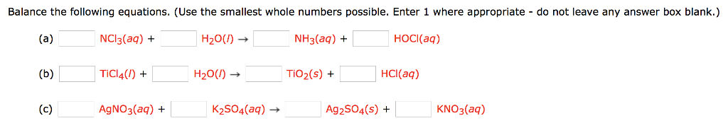 Solved Balance The Following Equations Use The Smallest Chegg solved-balance-the-following-equations-use-the-smallest-chegg