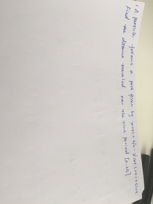 Solved A particle follows a path given by x(t) = 3/2 - 1/2 | Chegg.com