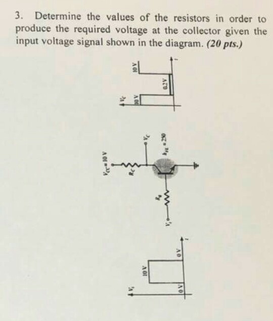 Solved 3. Determine the values of the resistors in order to | Chegg.com