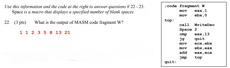 Solved Use this information and the code at the right to | Chegg.com