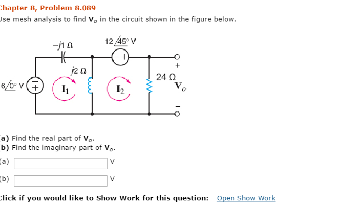 Solved Use mesh analysis to find V0 in the circuit shown in | Chegg.com
