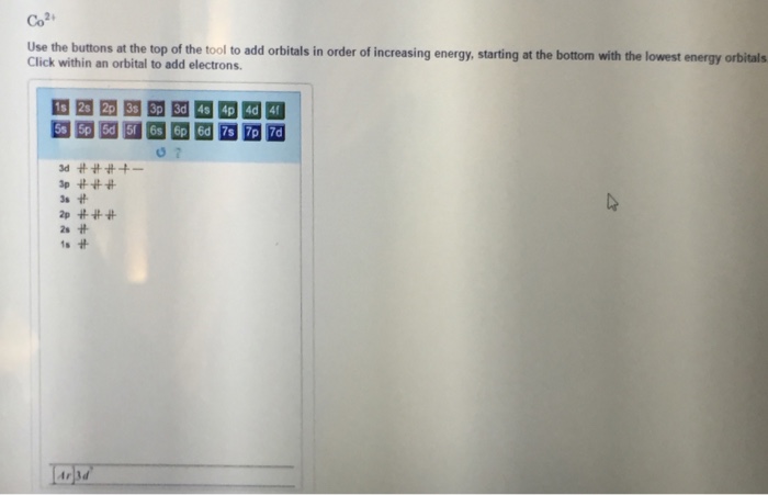 Solved Co^2+ Use the buttons at the top of the tool to add | Chegg.com