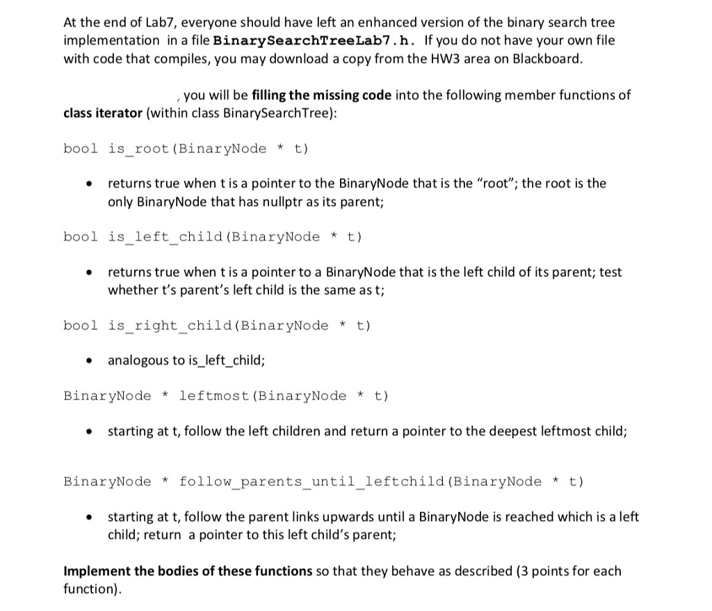 At the end of Lab7, everyone should have left an | Chegg.com