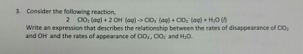Solved Consider the following reaction, | Chegg.com