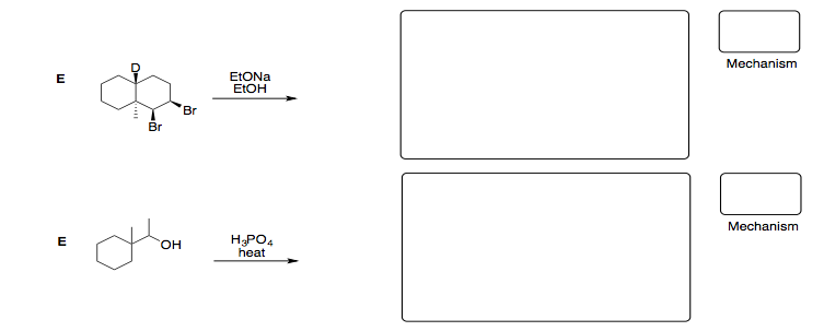 Solved Br OH EtONa EtOH H3PO4 heat Mechanism Mechanism | Chegg.com