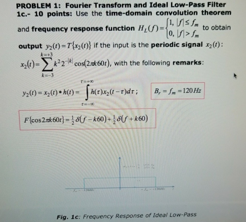 Solved PROBLEM 1: Transfer Function and Frequency Response | Chegg.com
