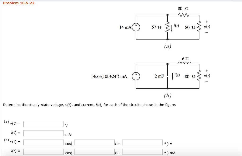 Solved Determine The Steady State Voltage V T And