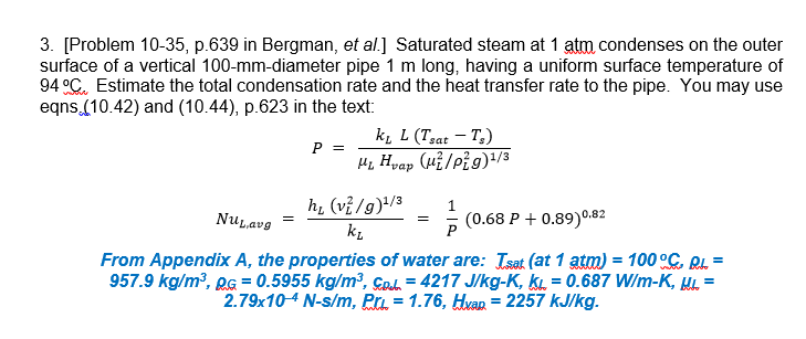Solved 3. [Problem 10-35, p.639 in Bergman, et al.] | Chegg.com