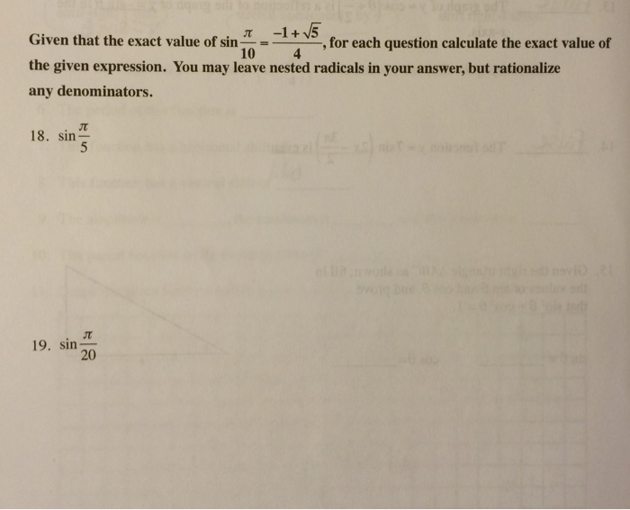 solved-given-that-the-exact-value-of-sin-pi-10-1-chegg