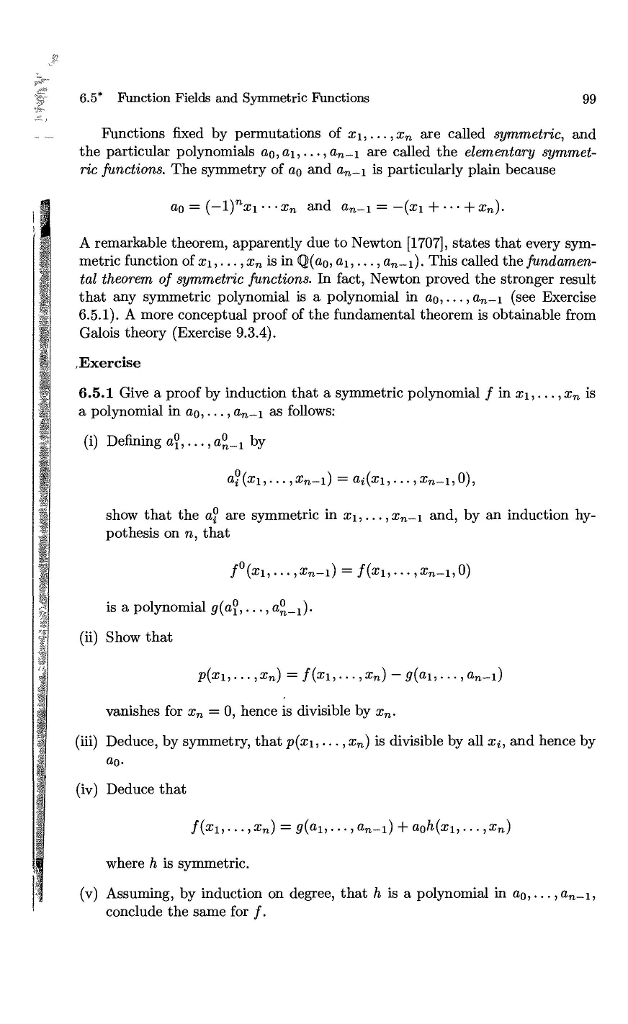 Solved 6 Isomorphisms 6.5* Function Fields and Symmetric | Chegg.com