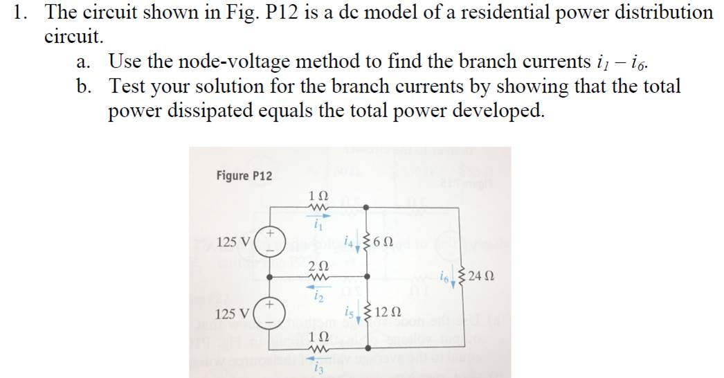Solved 1. The circuit shown in Fig. P12 is a de model of a | Chegg.com