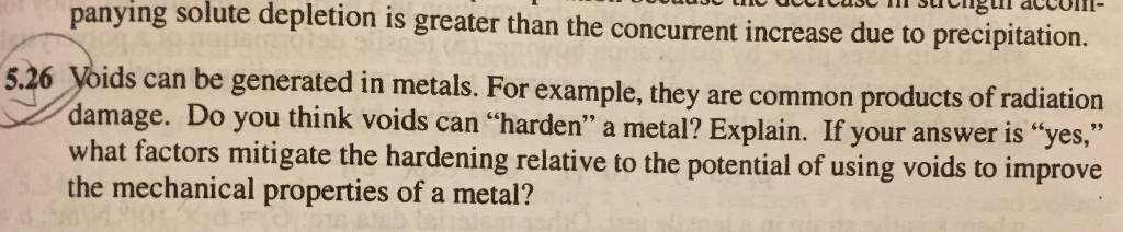 Solved Voids can be generated in metals. For example, they | Chegg.com