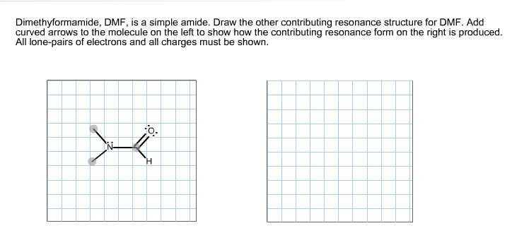 Solved Dimethyformamide, DMF, is a simple amide. Draw the | Chegg.com
