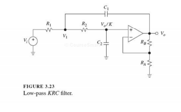 Solved An alternative design procedure for the low-pass KRC | Chegg.com