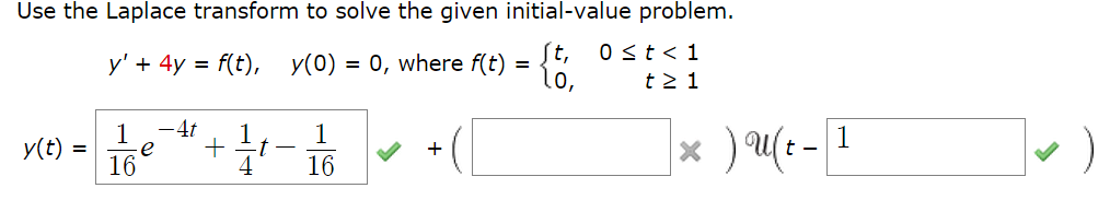 Solved Use the Laplace transform to solve the given | Chegg.com