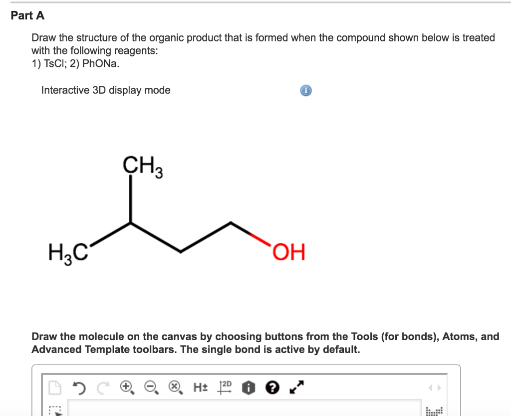 Solved Draw The Structure Of The Organic Product That Is