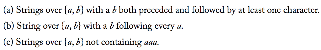 Solved 1) Write regular expressions describing the following | Chegg.com