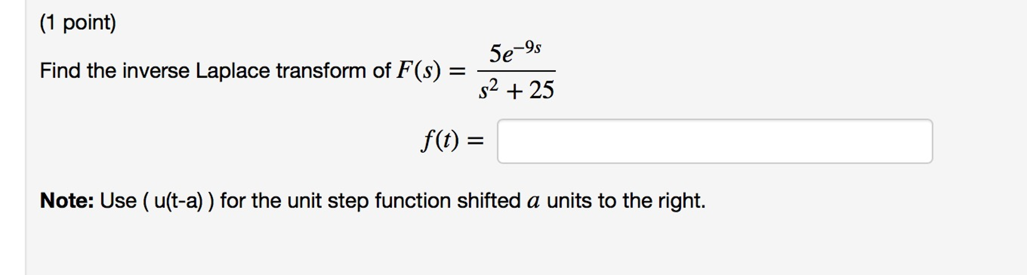 Solved Find the Laplace transform) of t(t) = e^3t cos(4t) | Chegg.com