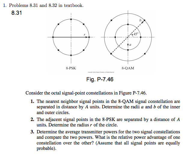 Solved Problems 8.31 and 8.32 in textbook. Consider the | Chegg.com