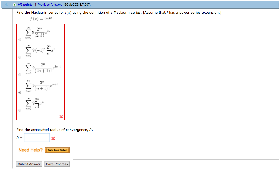 Solved Find the Maclaurin series for f(x) using the | Chegg.com