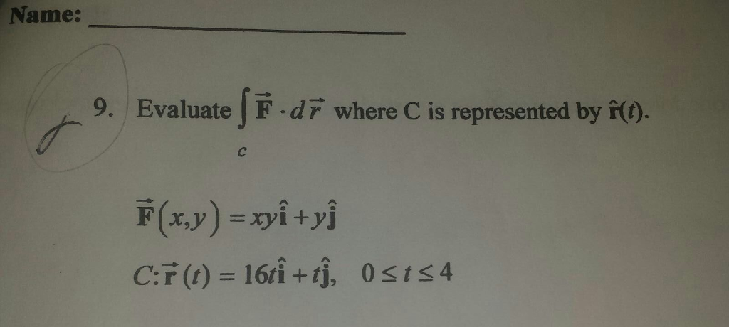 Solved Evaluate integral_c F middot dr where C is | Chegg.com