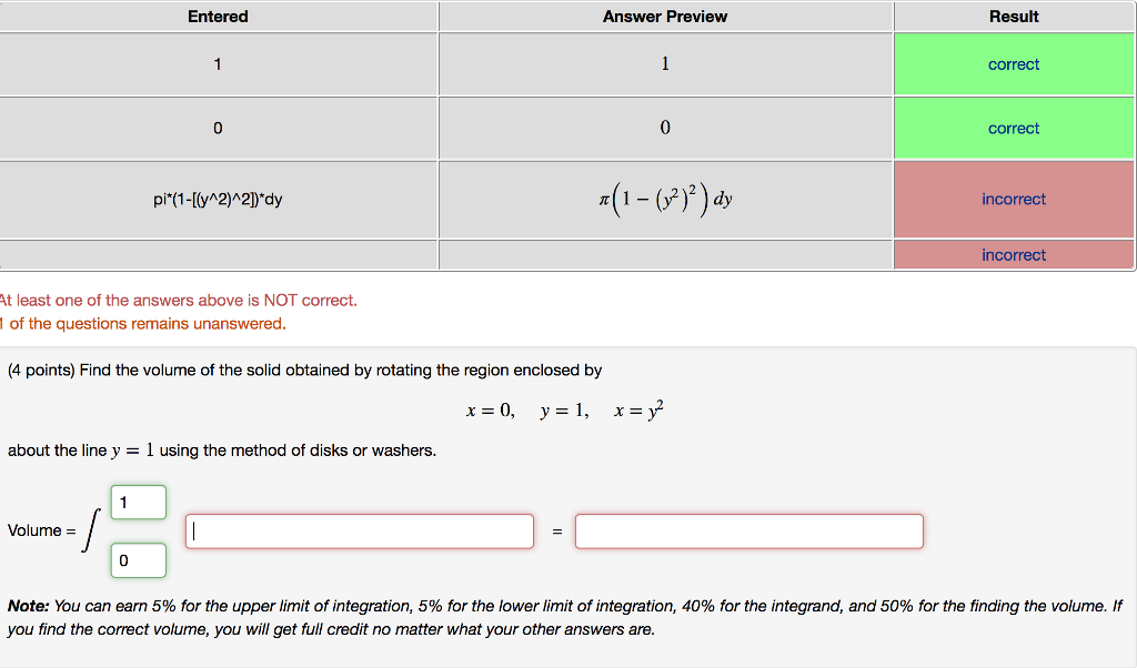Solved Find the volume of the solid obtained by rotating the | Chegg.com