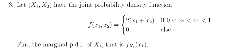 Solved Let (X_1, X_2) have the joint probability density | Chegg.com