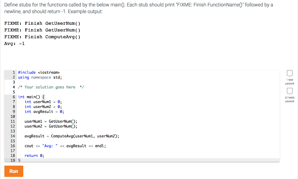 Solved: CHALLENGE ACTIVITY 7.9.1: Function Pass By Referen... | Chegg.com