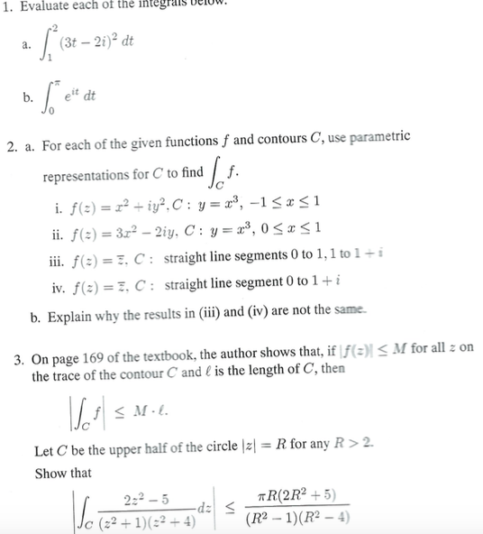 Solved 1. Evaluate each of the integrals below. a. int 1 | Chegg.com