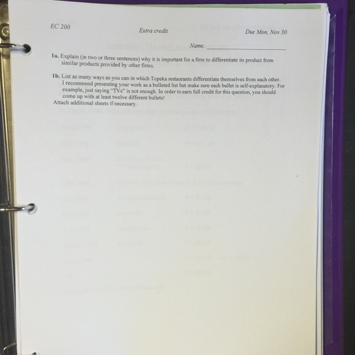 Solved Explain (in two or three sentences) why it is | Chegg.com