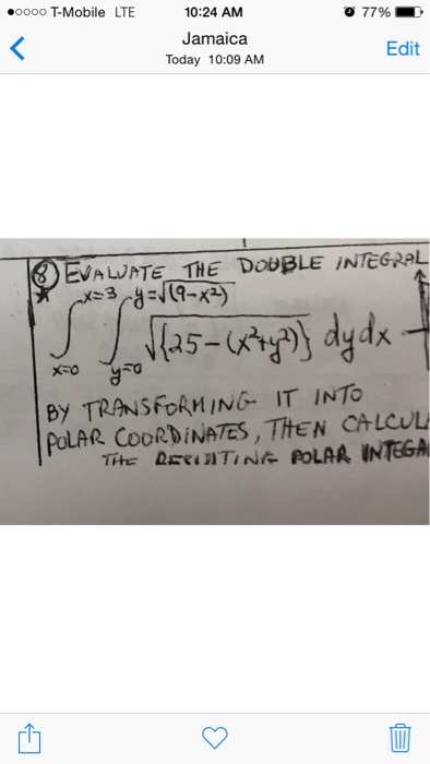 Solved Evaluate the double integral integral_x = 0^x = 3 | Chegg.com