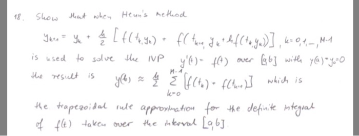 Numerical analysis | Chegg.com