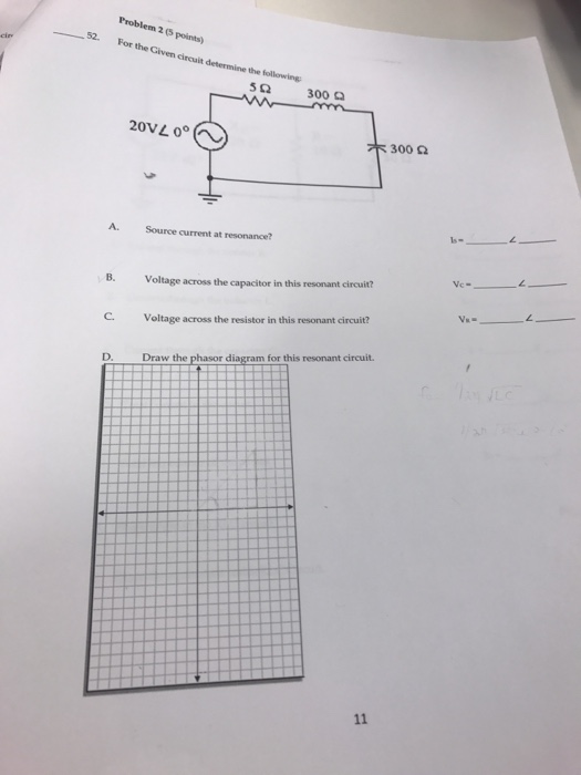 Solved For The Given circuit determine the following source | Chegg.com