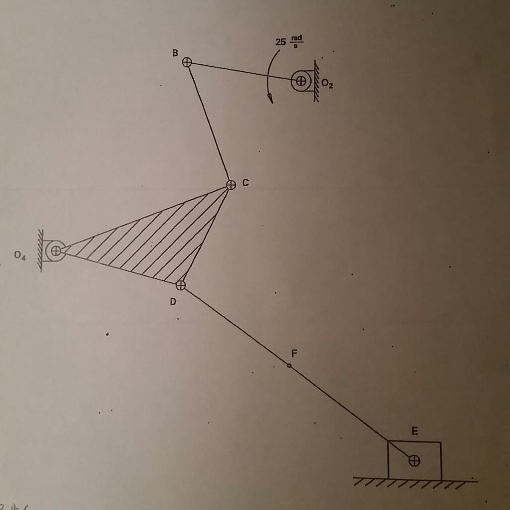 Solved Using Polygon Method, determine the velocity at point | Chegg.com