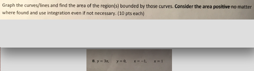 Solved Graph the curves/lines and find the area of the | Chegg.com