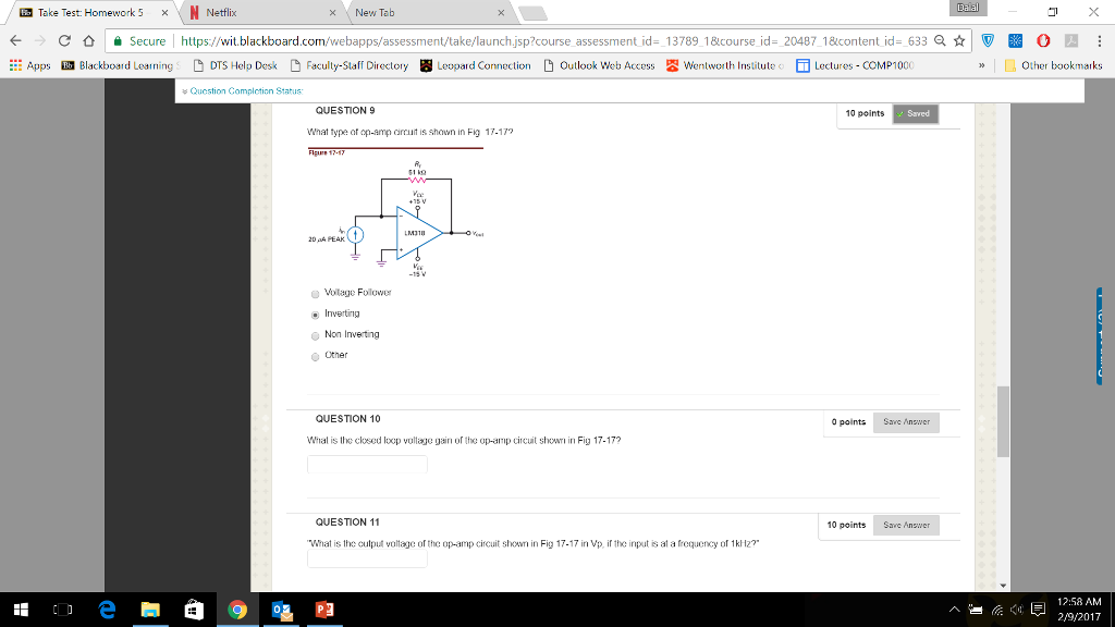 Solved Take Test: Homework 5 x N Netflix New Tab C Secure | Chegg.com