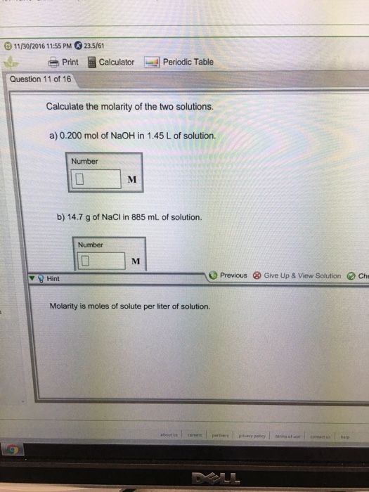 Solved Calculate the molarity of the two solutions. 0.200 | Chegg.com